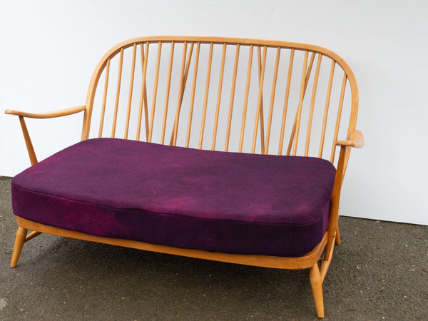 Ercol Windsor 203 Two Seater Sofa - Fully Restored - Aubergine – THE FIELDS